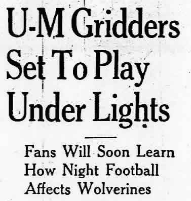 Night Moves: Michigan's First Night Game (1944) — MVictors.com ...